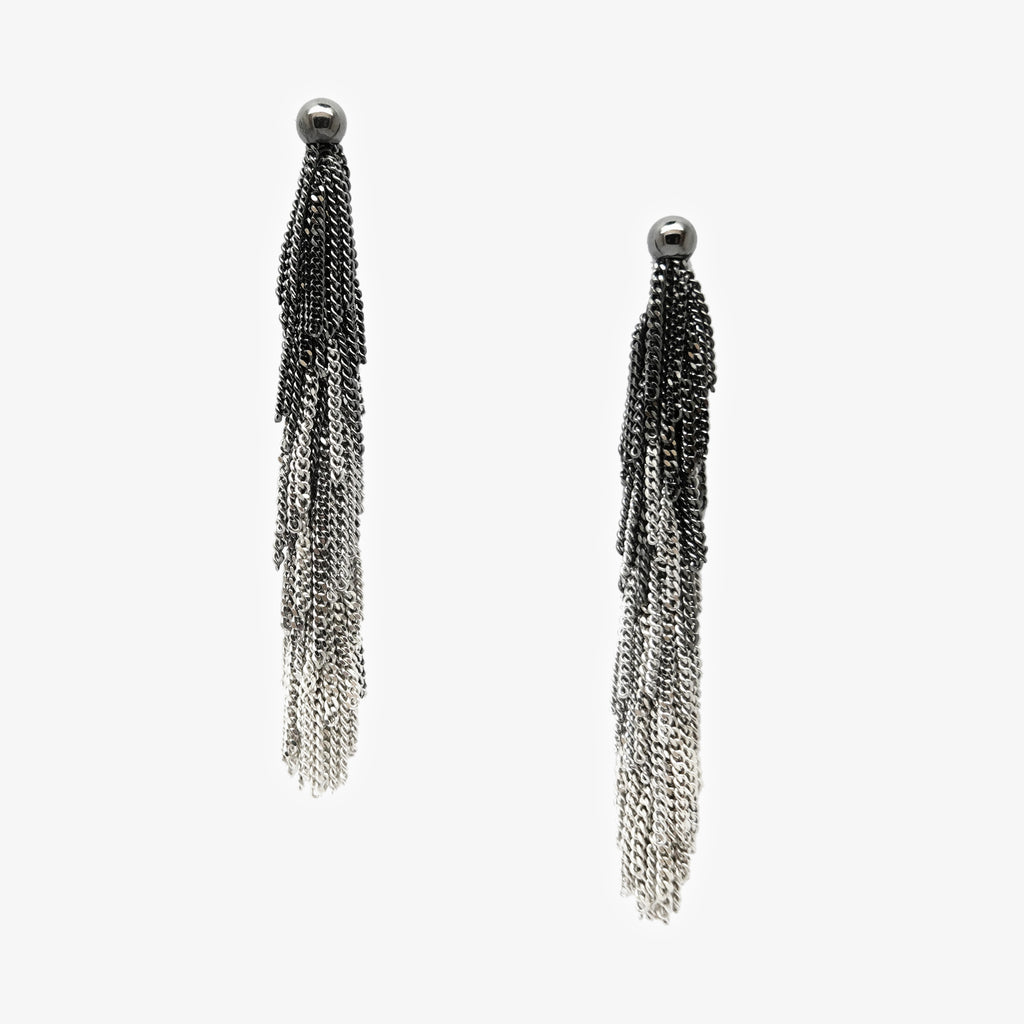 SIARA EARRINGS - BLACK TO WHITE – ORRO