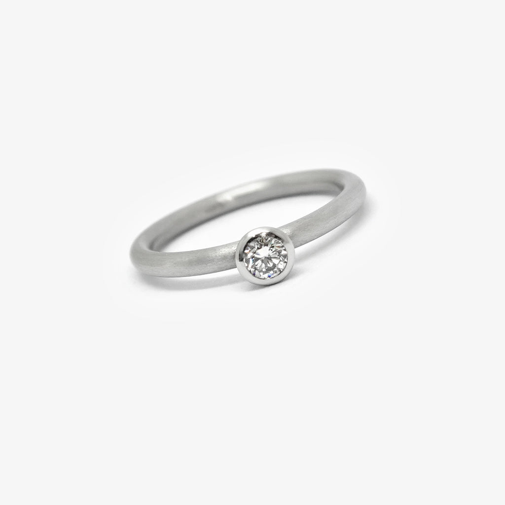 CUP RING - PLATINUM - 0.15CT – ORRO