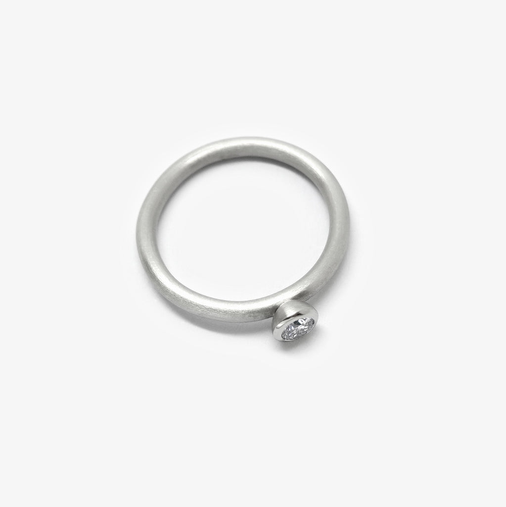 CUP RING - PLATINUM - 0.15CT – ORRO