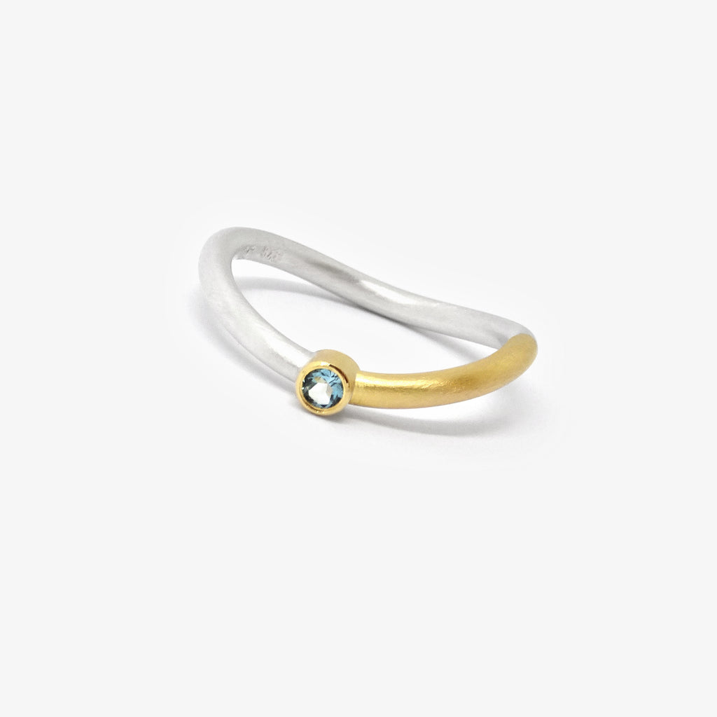 INSET WARP RING - LONDON TOPAZ – ORRO