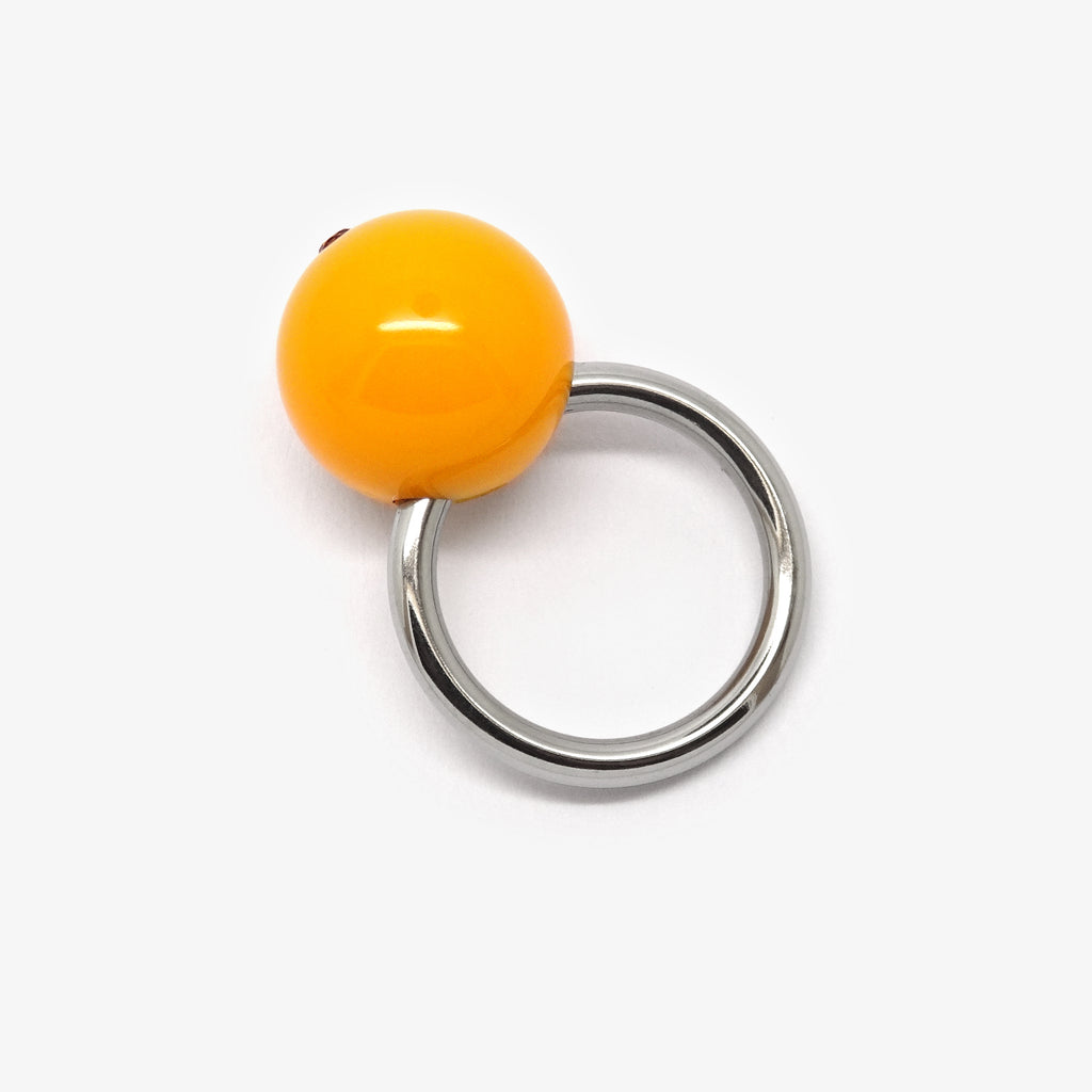 SMALL BALL RING - YELLOW – ORRO